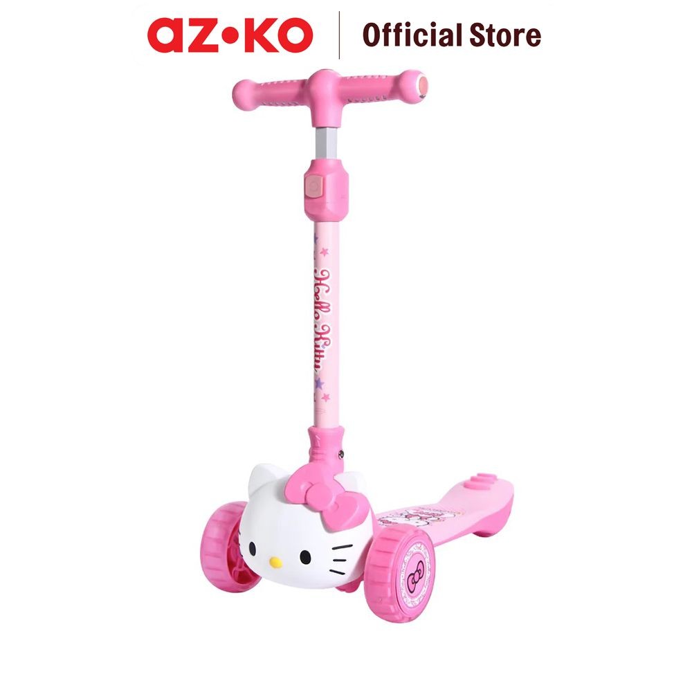Jual AZKO Sanrio Hello Kitty Skuter Anak 3 Roda 3D - Pink Mainan ...