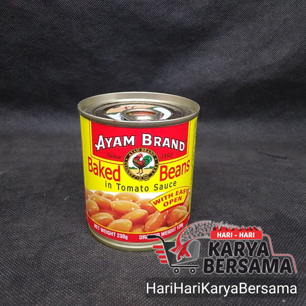 Jual AYAM BRAND MAKANAN KALENG BAKED BEANS KACANG 230GR | Shopee Indonesia