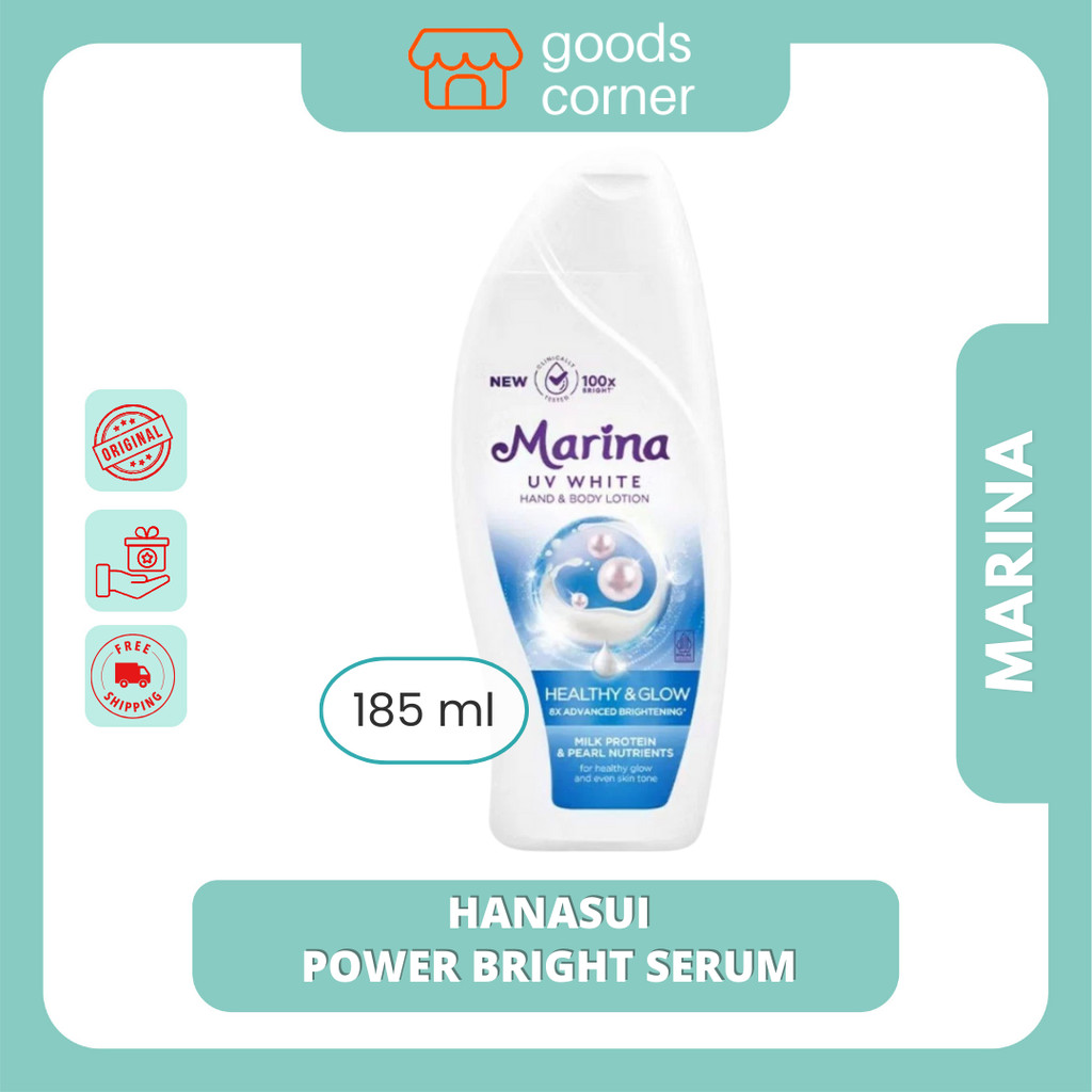 Jual MARINA - UV White Healthy & Glow Body Lotion 185ml - Kulit Cerah ...