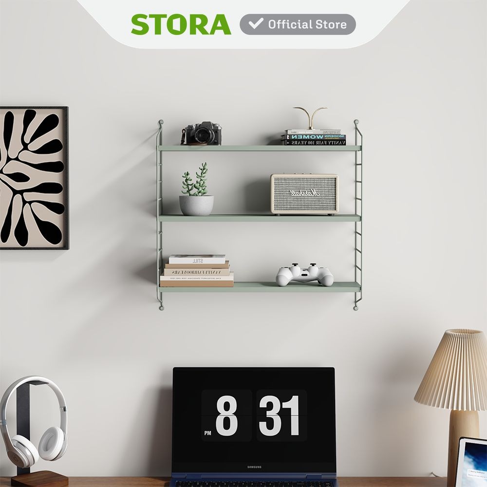 Jual Stora Rak Dinding Besi 3 Tingkat - Hijau Decorative Wall Shelf Rak ...