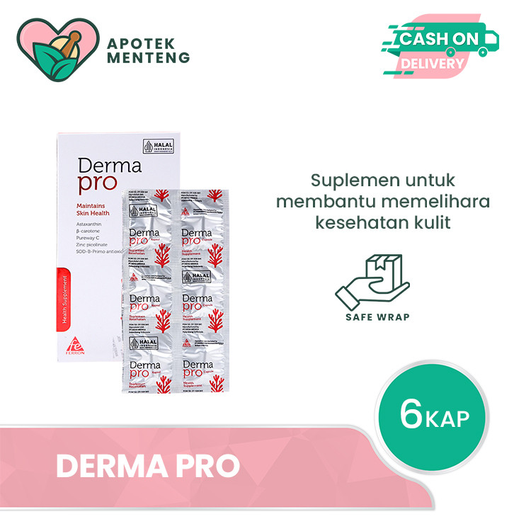 Jual Derma Pro 6 Kapsul - Suplemen Kesehatan Kulit | Shopee Indonesia