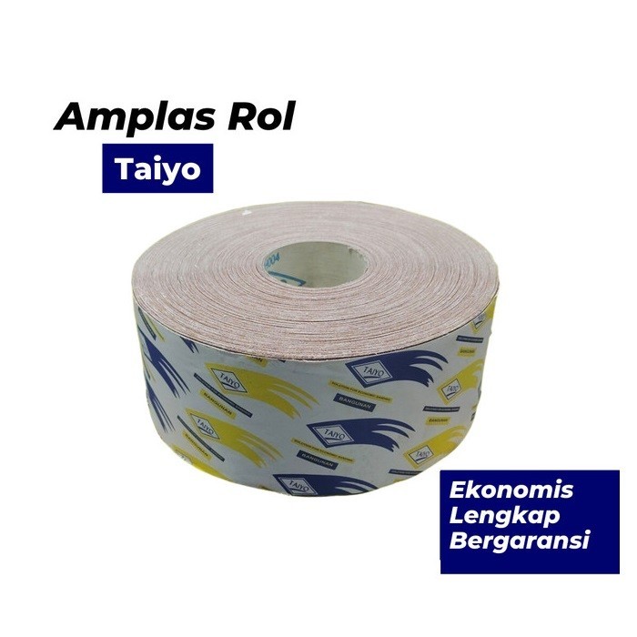 Jual Amplas Rol Taiyo Bangunan Halus - Kasar Grit 60 80 100 120 150 180 ...