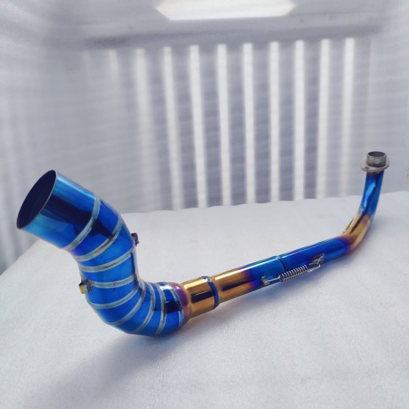 Jual open pipe High mount elbow 51mm for wave 100 110 125 / Xrm 100 110 ...