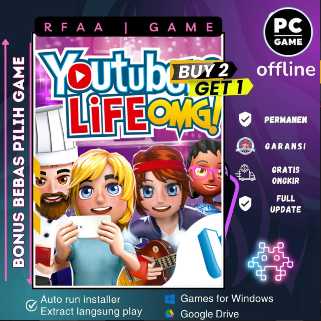 Jual YOUTUBERS LIFE | GAME PC - LAPTOP - DL | Shopee Indonesia