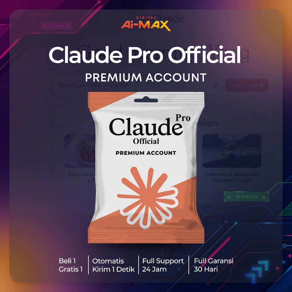 Jual [1-1] Claude AI Pro Official - Akun Akses Premium Multi-Model AI ...