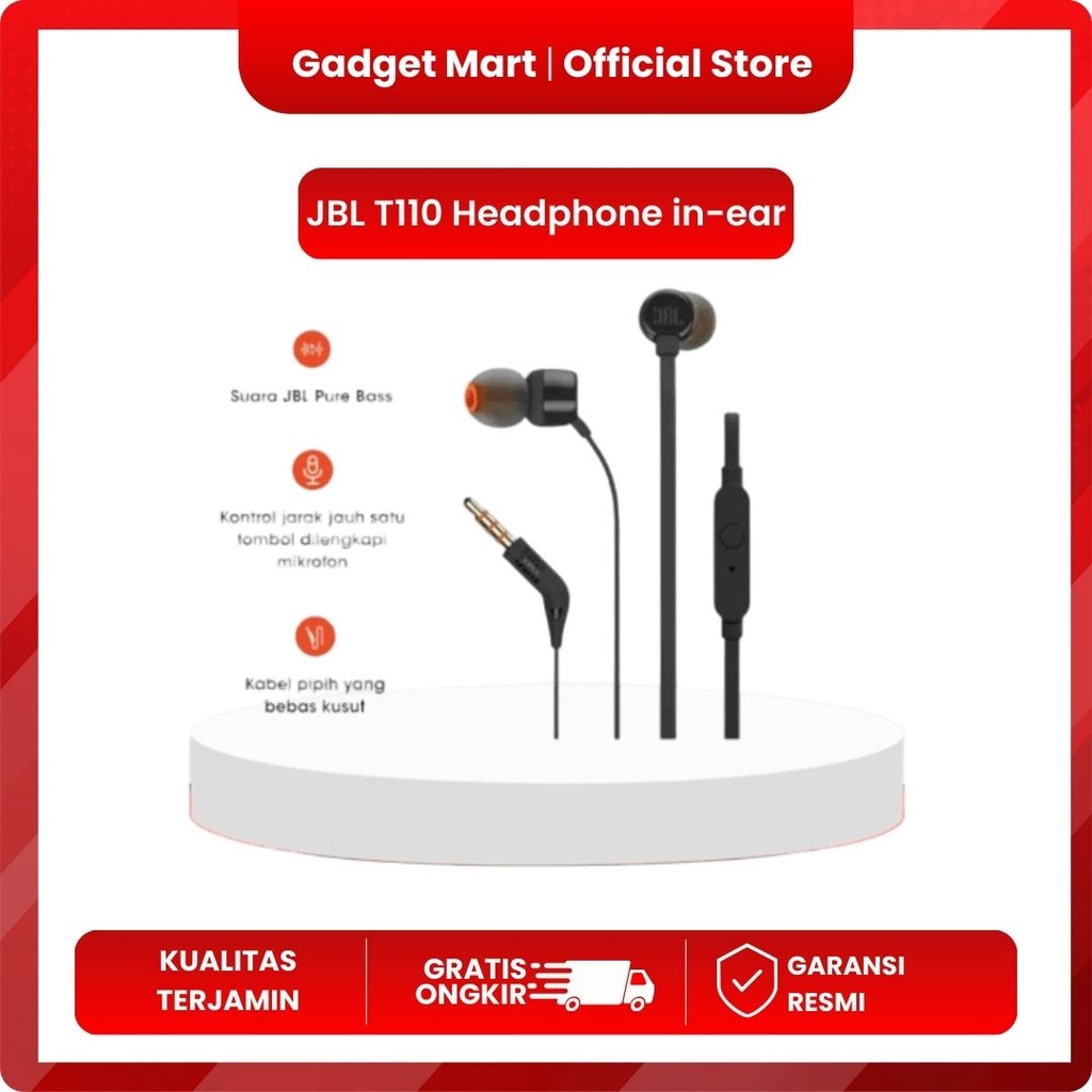 Jual JBL T110 Headphone in-ear | Shopee Indonesia