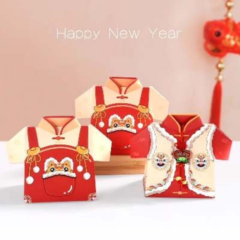 Jual Satuan- Box mini gift Imlek model baju/ Box Chinese New Year cute ...