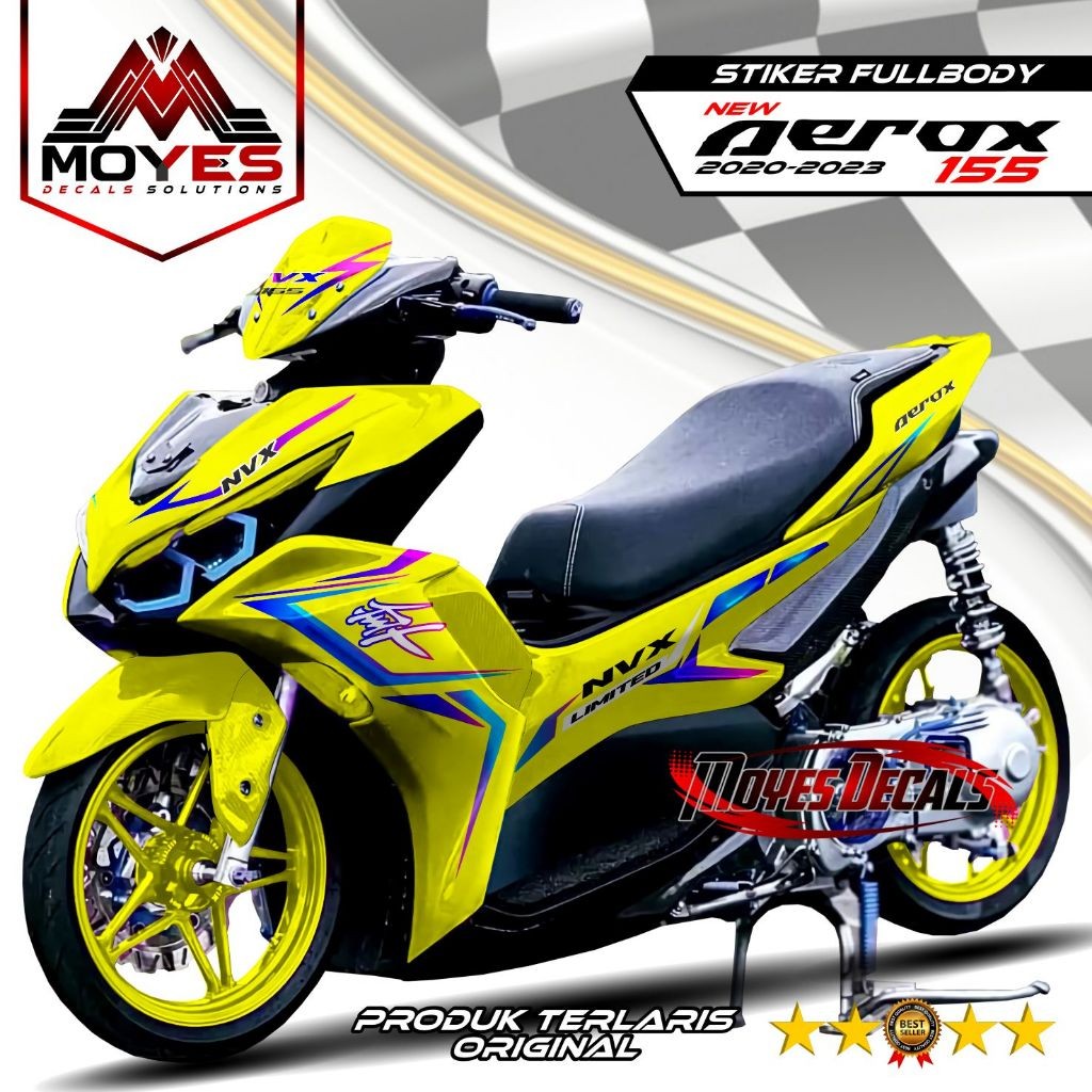 Jual Decal Fullbody / Stiker Aerox new 2020-2023 Motif List Bunglon ...