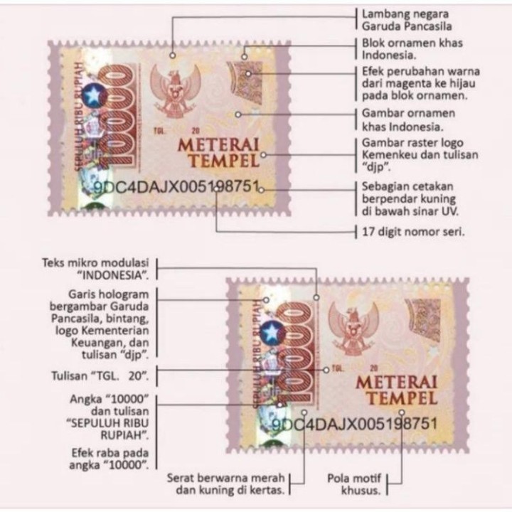 Jual Materai Meterai 10000 Pos Indonesia isi 25 Pcs TERMURAH.!! ( HARGA ...