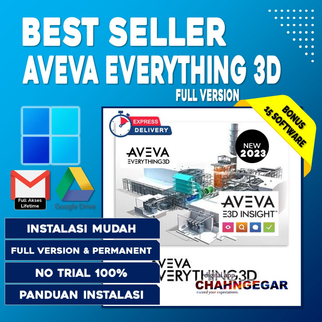 Jual AVEVA Everything 3D Full Version Software AVEVA E3D Design Piping ...
