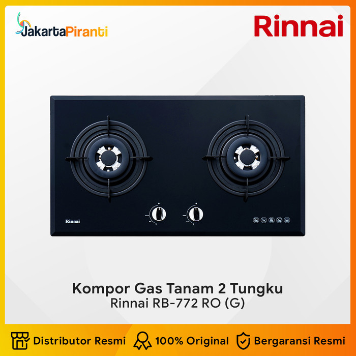Jual BEST SELLER Built-in Gas Hob Kompor Gas Tanam 2 Tungku Rinnai RB-772 RO (G) - Tanpa Bubble ...