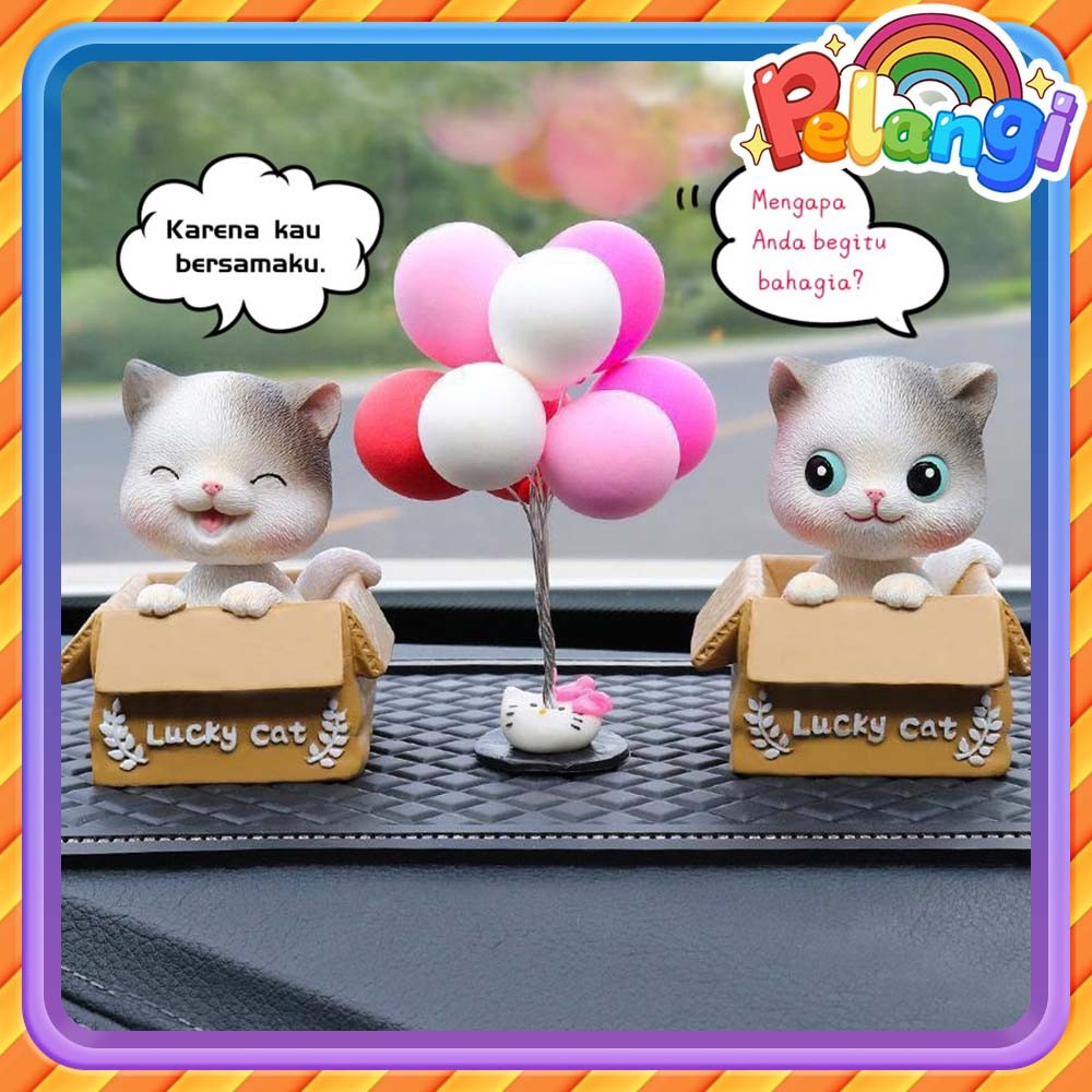 Jual Pajangan Dashboard Mobil Lucky Cat Kucing Kepala Goyang /Kucing ...