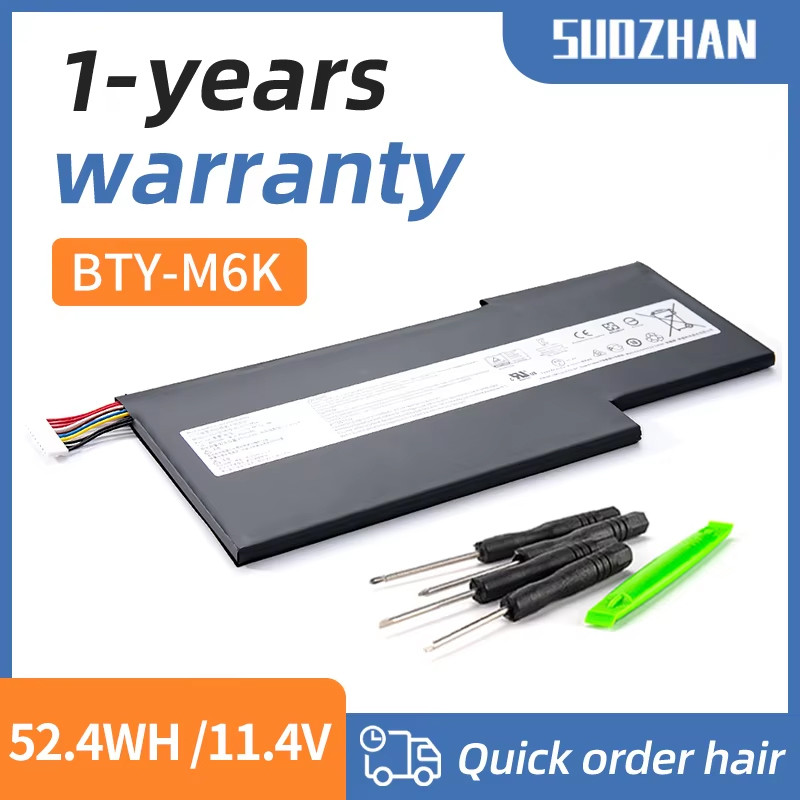 Jual BTY-M6K Laptop Battery For MSI MS-16K3 GF65 GF63 MS-17B4 Thin 8RD ...