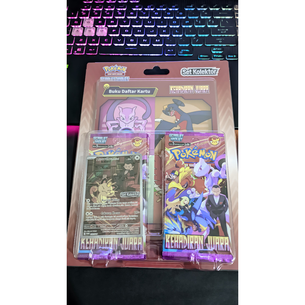 Jual set kolektor kehadiran juara SV10S glory of team rocket SV10 booster pack pokemon tcg ...