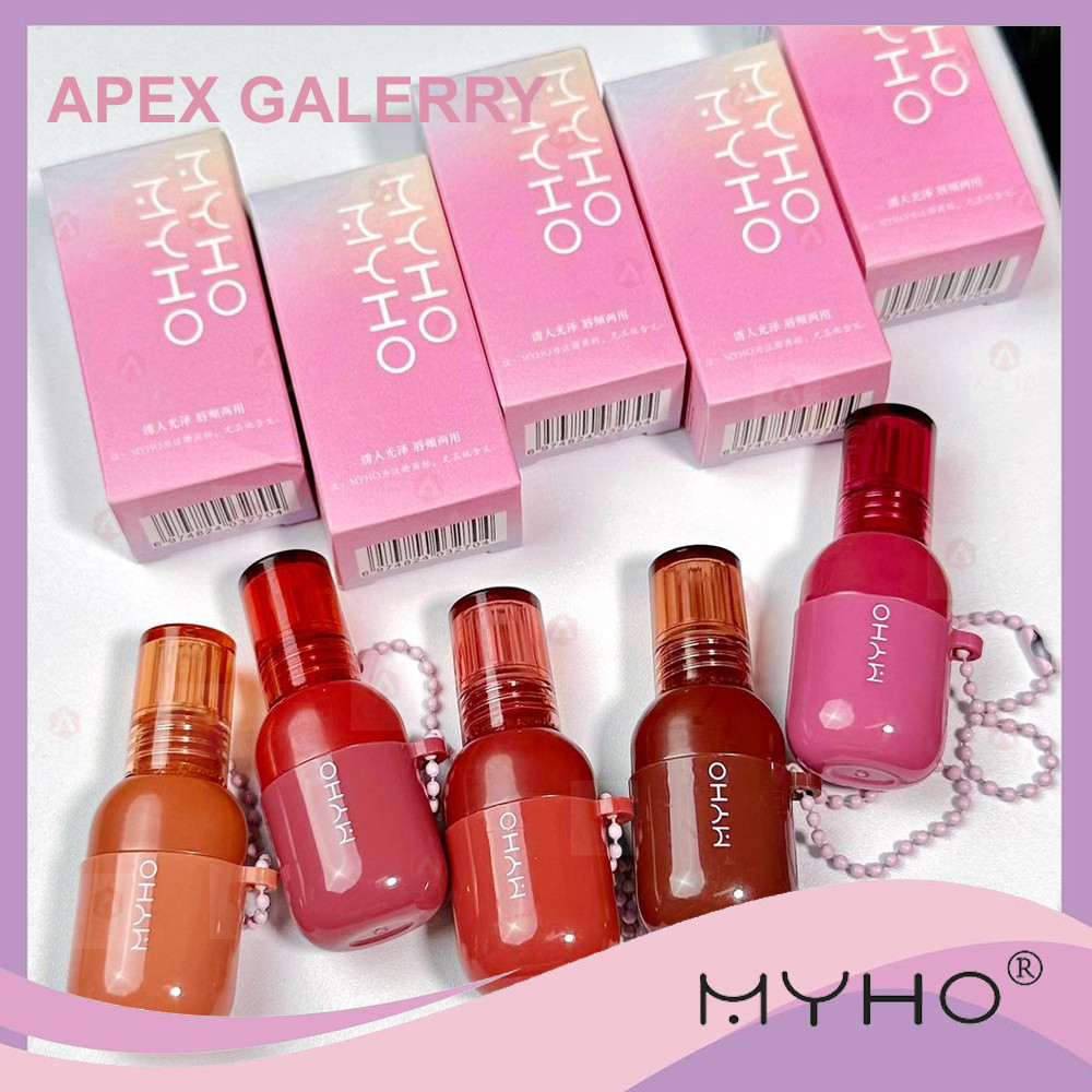 Jual MYHO keychain Gloss lip Travel Waterproof Tahan Lama Glaze Lips ...