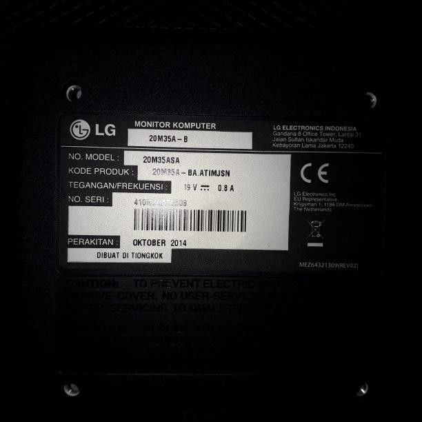 Jual LED Monitor Komputer LG 20inch wide 20M35ASA laptop jual murah BU ...