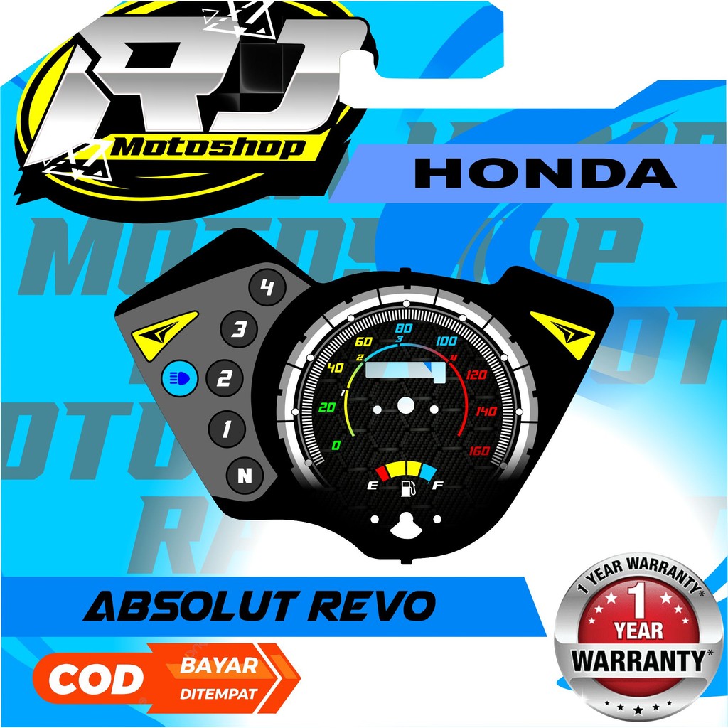 Jual PANEL SPEDOMETER HONDA ABSOLUT REVO SPEEDOMETER CUSTOM ABSOLUT ...