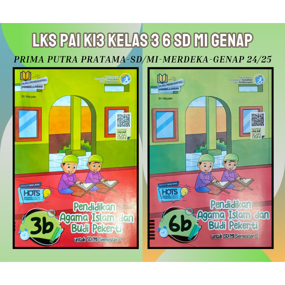 Jual Buku LKS Pendidikan Agama Islam PAI Putra Nugraha SD MI Kelas 3 6 K13 Semester 2 Genap 2024 ...