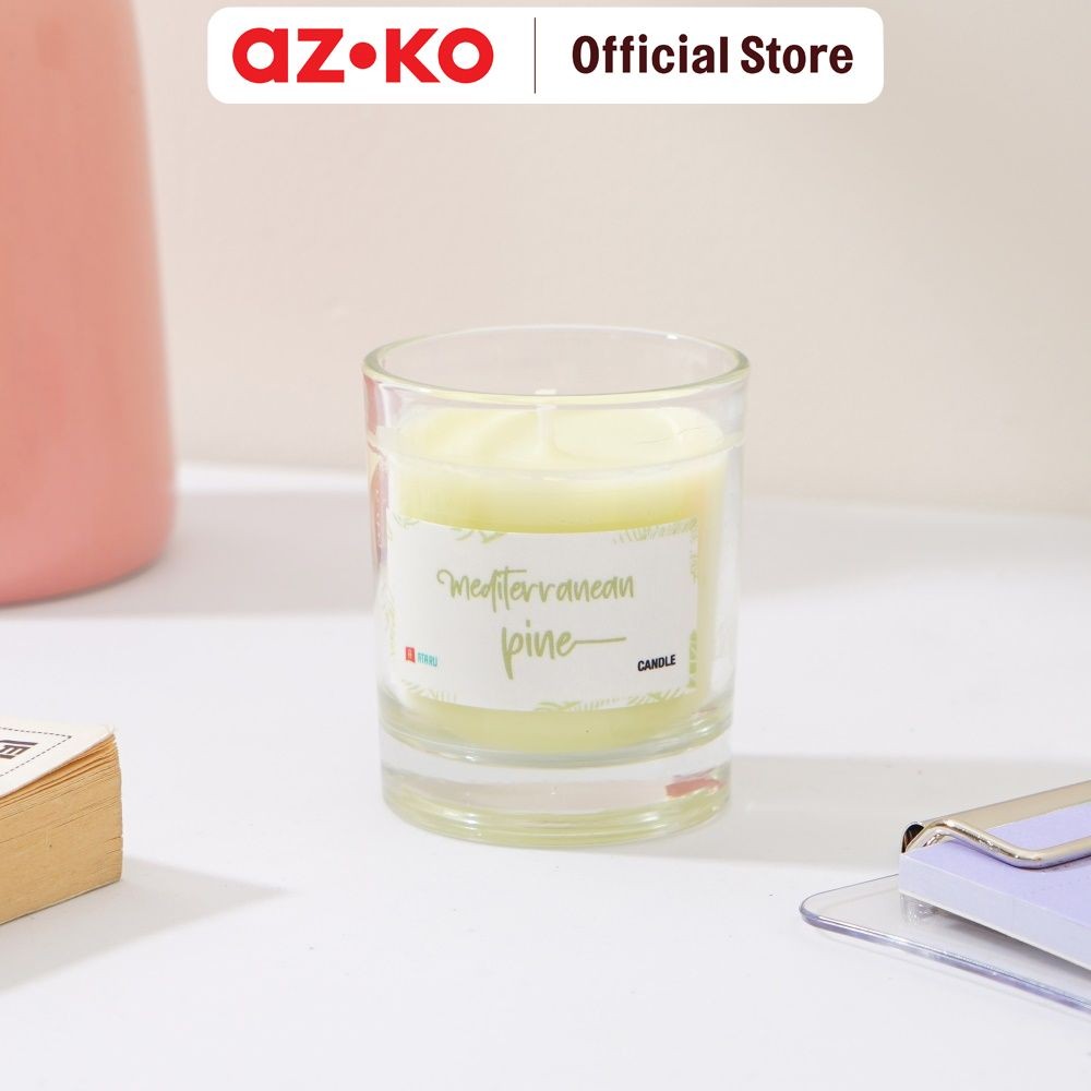 Jual AZKO Ataru 60 gr Mediterranean Pine Lilin Aromaterapi Candle Deco ...