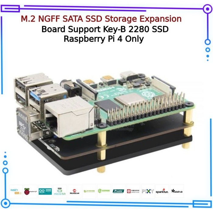 Jual TR99 X862 M.2 NGFF SATA SSD Storage Expansion Board For Raspberry ...