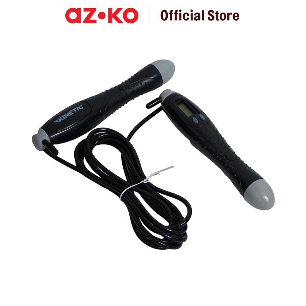 Jual AZKO Kinetic Tali Skipping Digital - Hitam Skip Rope Jumping Rope ...