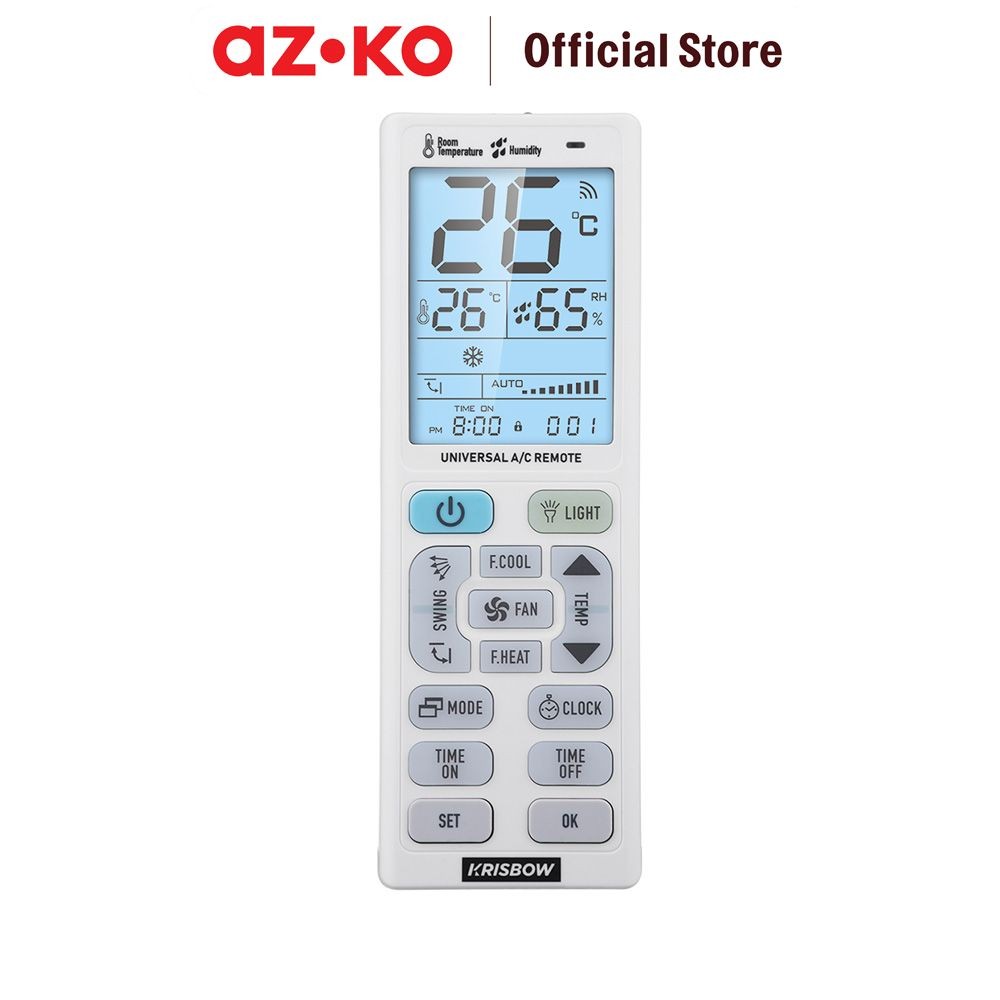 Jual AZKO Krisbow Remote Control Ac Universal Rechargeable Remote ...