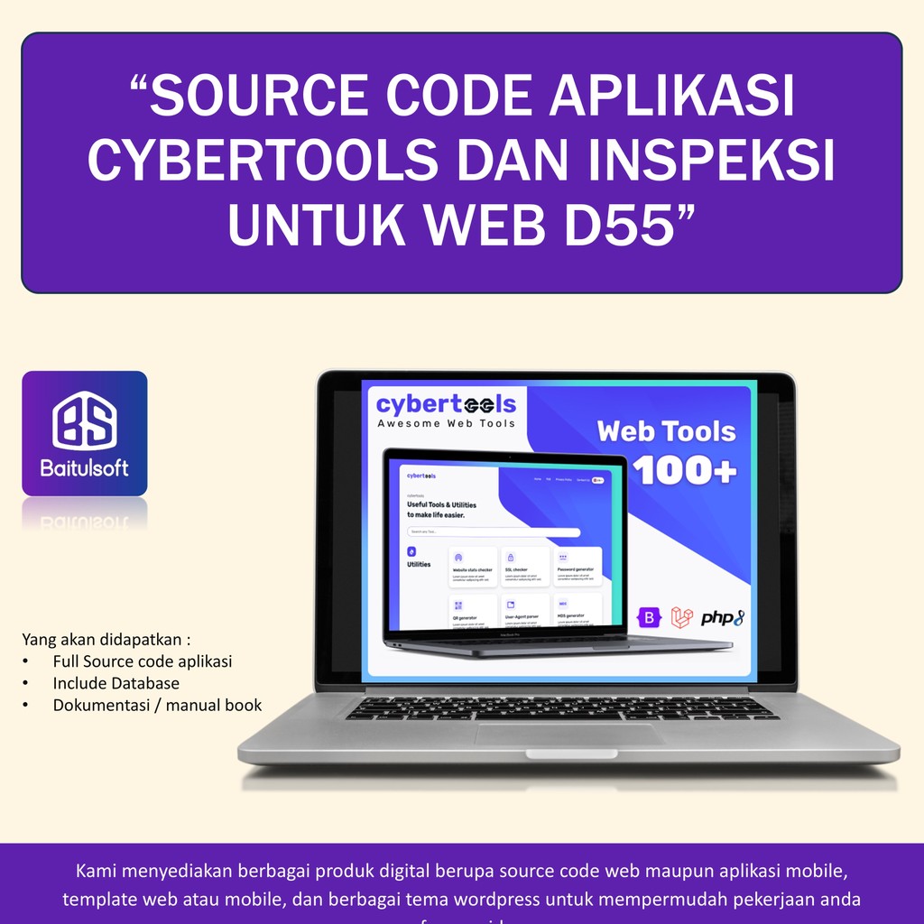Jual SOURCE CODE APLIKASI CYBERTOOLS DAN INSPEKSI UNTUK WEB D55 | Shopee Indonesia
