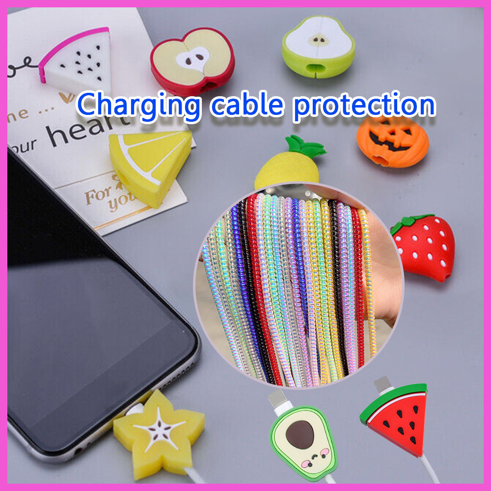 Jual Pelilit Kabel Spiral Warna Metalic 150Cm Pelindung Cable Hp ...