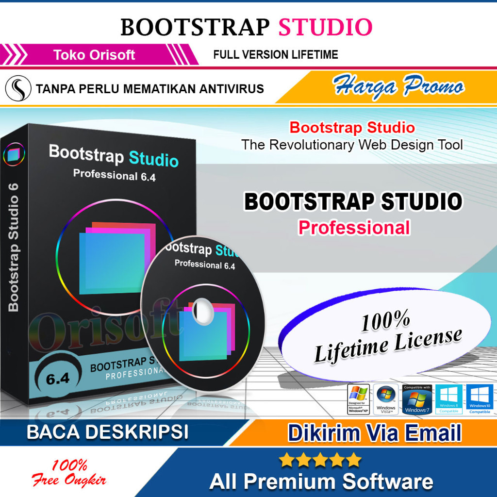 Jual Bootstrap Studio 6.4.5 Pro Terbaru 2023 Full Version Lifetime ...