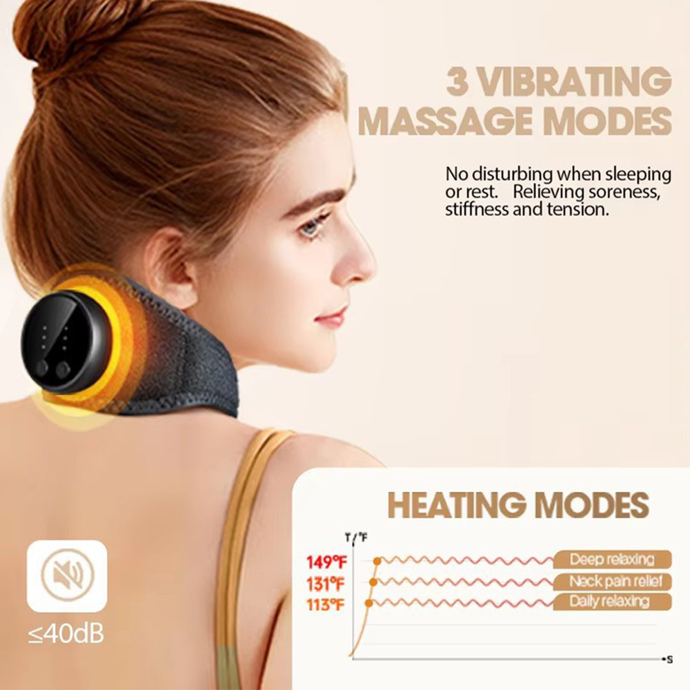Jual Electric Neck Massager Portable Adjustable Vibration Neck Care ...