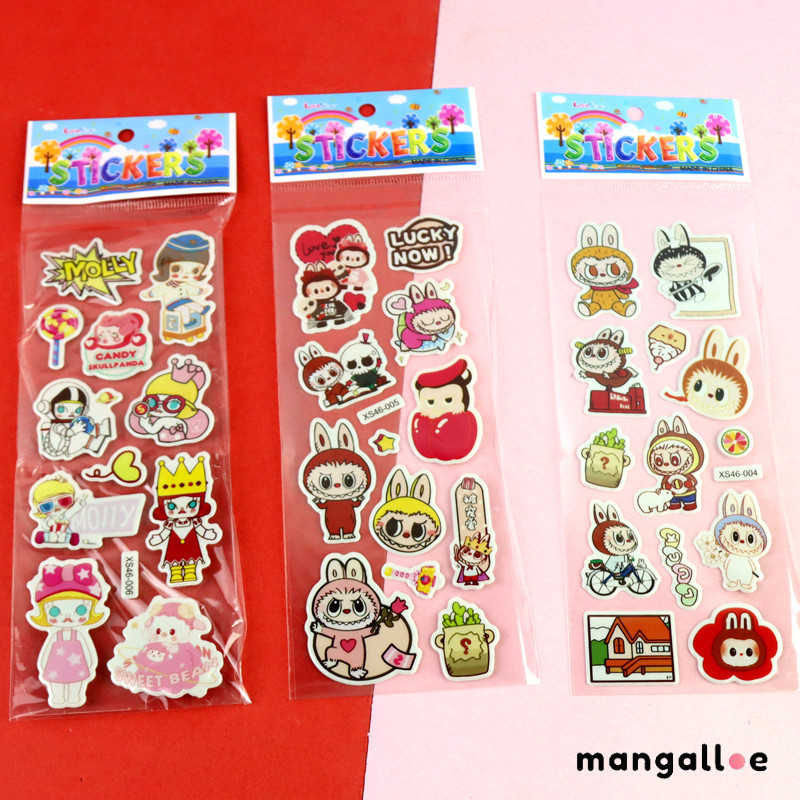 Jual [COD] Stiker Gelembung LABUBU Stiker Anak Stiker 3D Stiker Hadiah ...