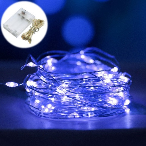Jual Lampu Tumblr Kawat Mini 10 Meter 100 LED Lampu Tumbler Baterai ...
