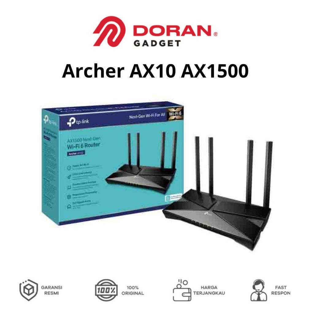 Jual TP-Link Archer AX10 AX1500 WIFI 6 Wireless Router Garansi Resmi ...