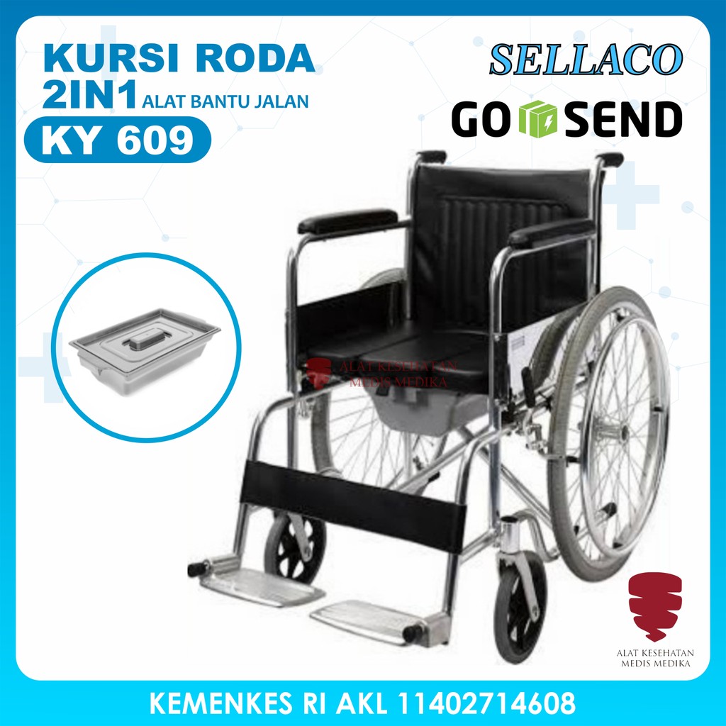 Jual GOJEK ONLY KY609 Kursi Roda 2in1 Sella Bab Wheel Chair KY 609 ...