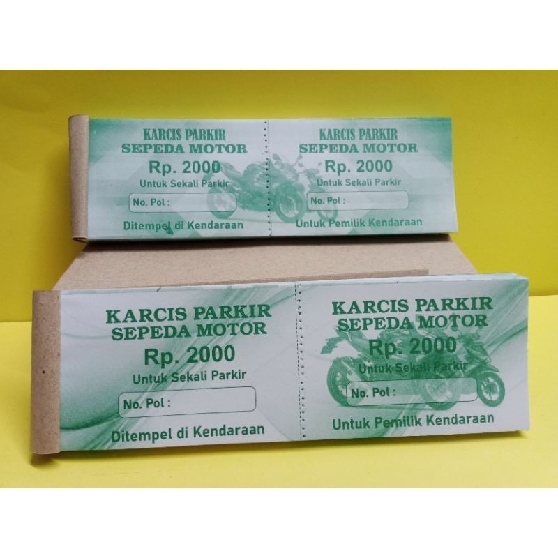 Jual KARCIS PARKIR MOTOR/MOBIL/UNIVERSAL | Shopee Indonesia