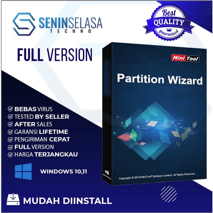 Jual Software Manajemen Partisi: MiniTool Partition Wizard 12 [WIN ...