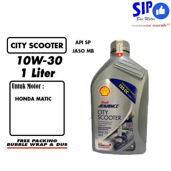 Jual Oli Shell Advance City Scooter 10W 30 1 Liter (1000 ml) oli Matic ...