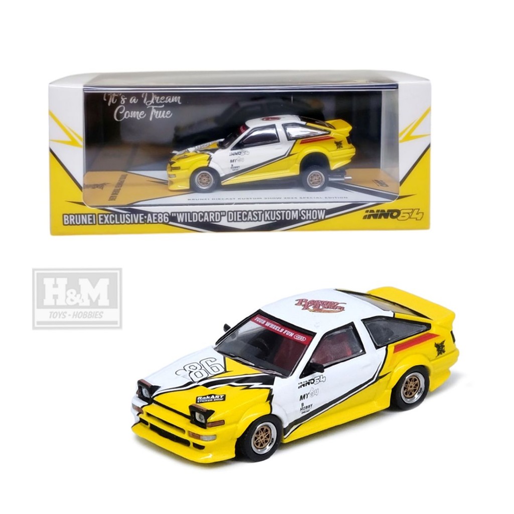 Jual Inno64 1/64 Toyota Sprinter Trueno AE86 Brunei Diecast Kustom Show ...