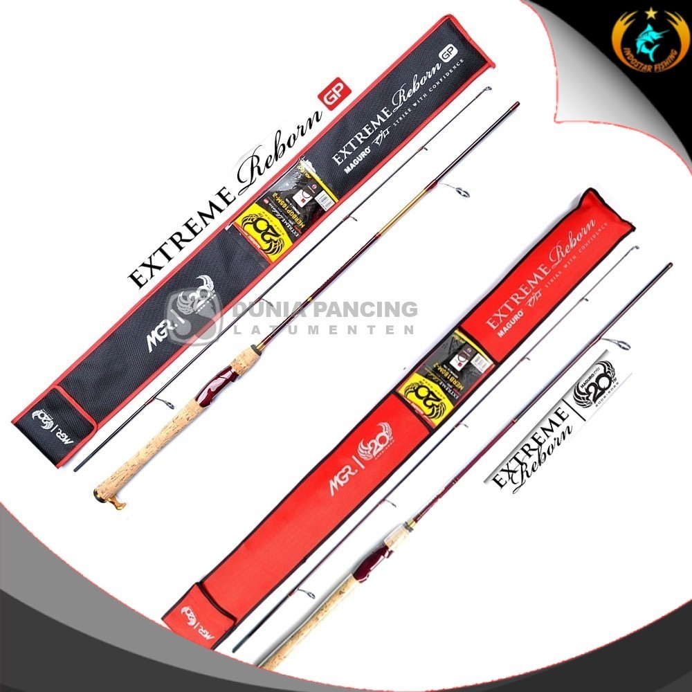 Jual Joran Spinning MAGURO Extreme Reborn GP & Reborn 165 180 cm Stik ...