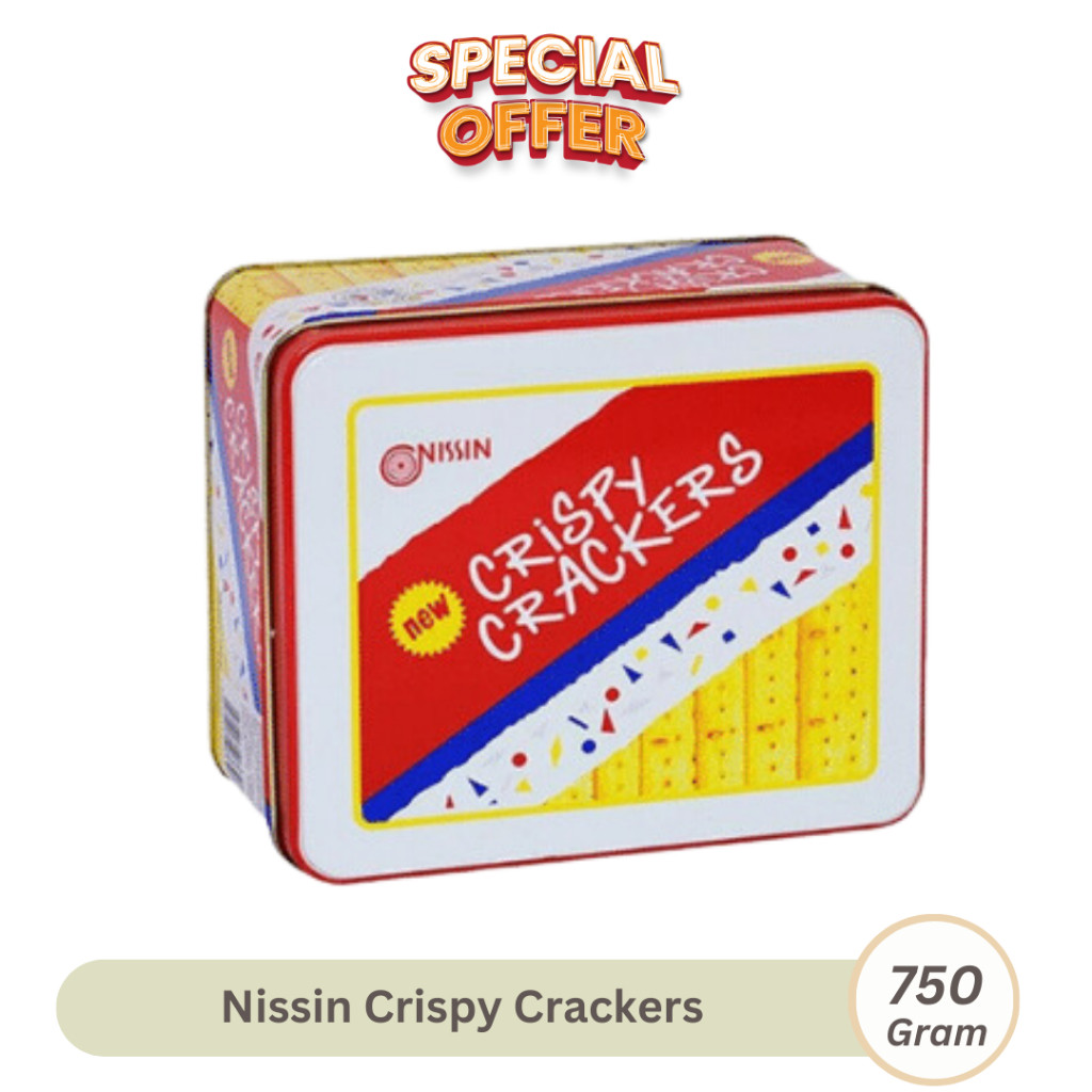 Jual Nissin Crispy Crackers 750gr Biskuit Kaleng Camilan Biscuit ...