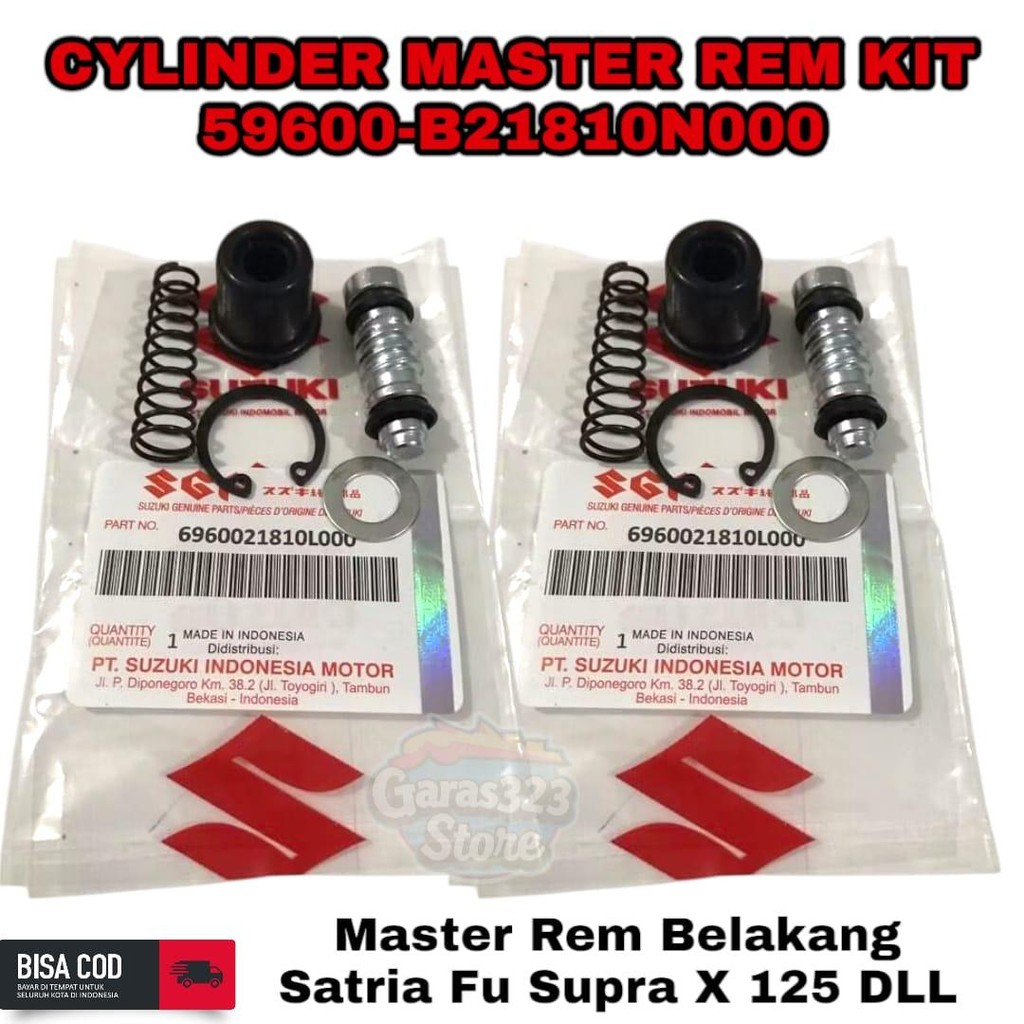 Jual Master Rem Belakang Satria Fu Supra X 125 satria 2tak blade new f1 cs1 Motorcycle DLL 59600 ...