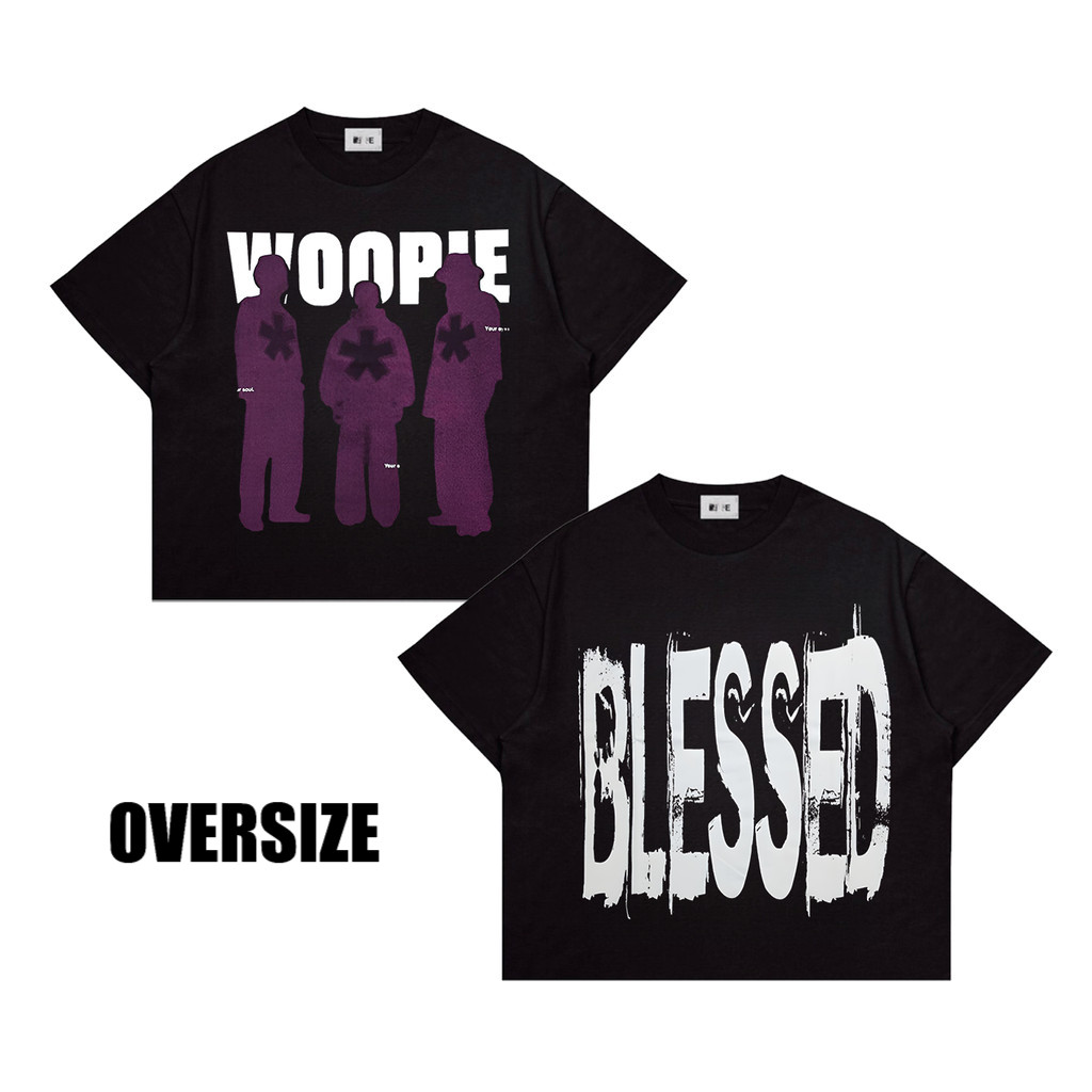 Jual Oversize/ Kaos Pria Wanita Boxy Fit Tee WOOPIE PROJECT BAJU KAOS ...