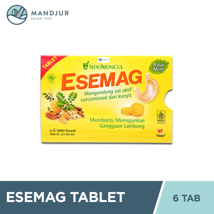 Jual Esemag 6 Tablet - Membantu Meredakan Gangguan Lambung | Shopee ...