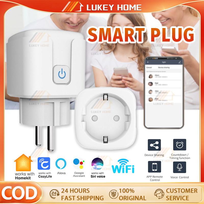Jual Wireless WiFi Smart Plug Socket 16A with Colokan Energy Monitoring ...