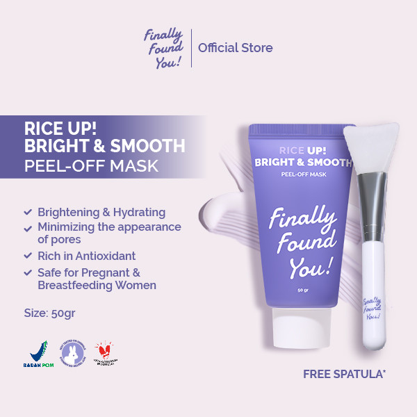 Jual Finally Found You! RICE UP! Bright & Smooth PEEL-OFF MASK 50gr ...