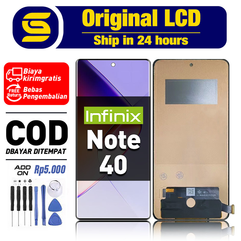 Jual LCD Infinix Note 40 Original Fullset Touchscreen asli Ori ...