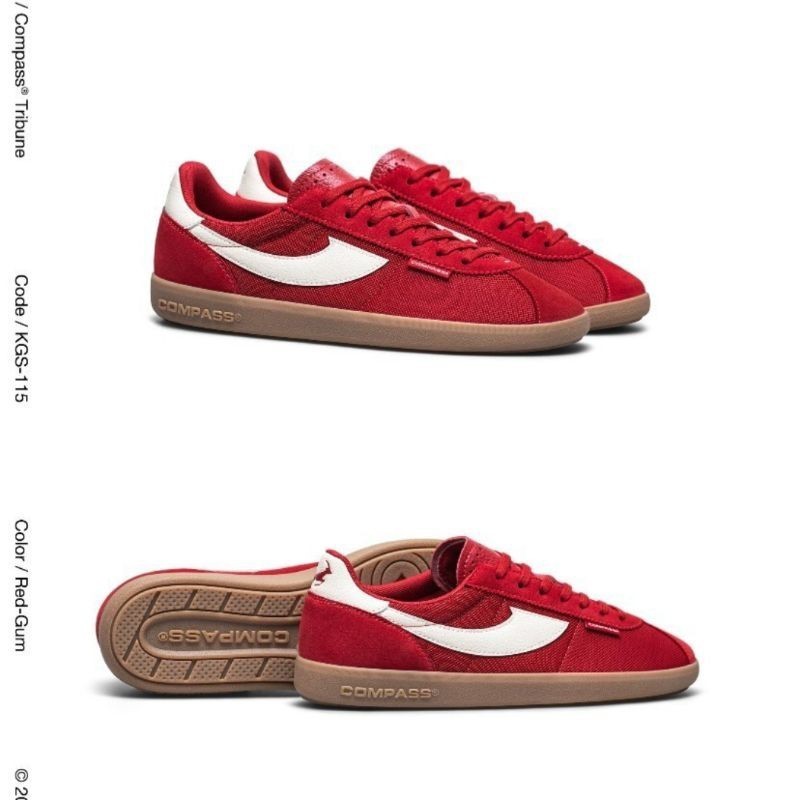Jual Compass Retrograde Tribune Sepatu Compass Tribune Red Gum Sneakers ...