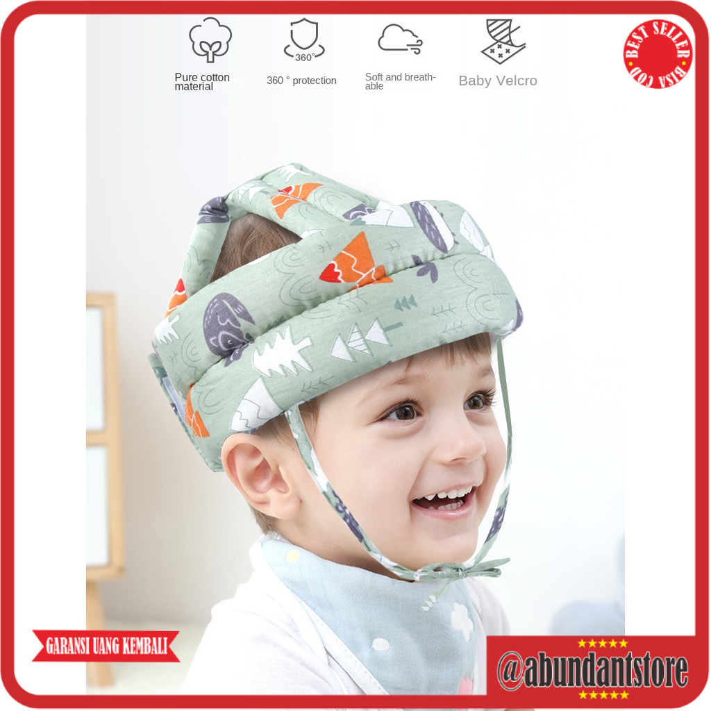 Jual MY Topi Pelindung Kepala Bayi Helm Anti Bentur 360 Derajat Soft ...