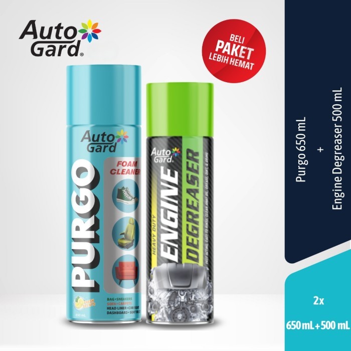 Jual AutoGard [BUNDLE] Purgo Foam Cleaner 650 mL + Engine Degreaser 500 ...
