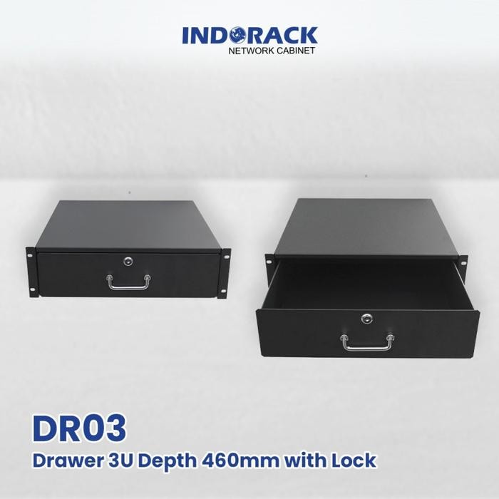 Jual DR03 Indorack Accesories Drawer 3U Depth 460mm Laci Server ...